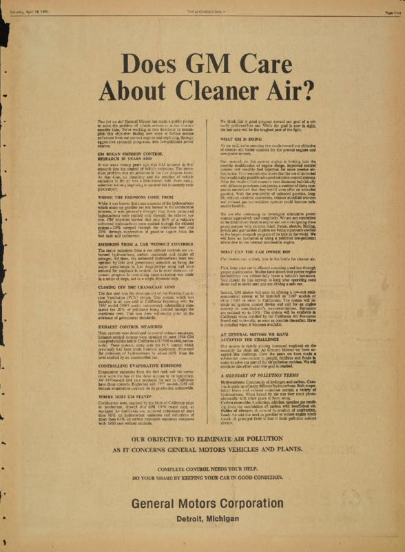 Environmental Air Pollution Ads